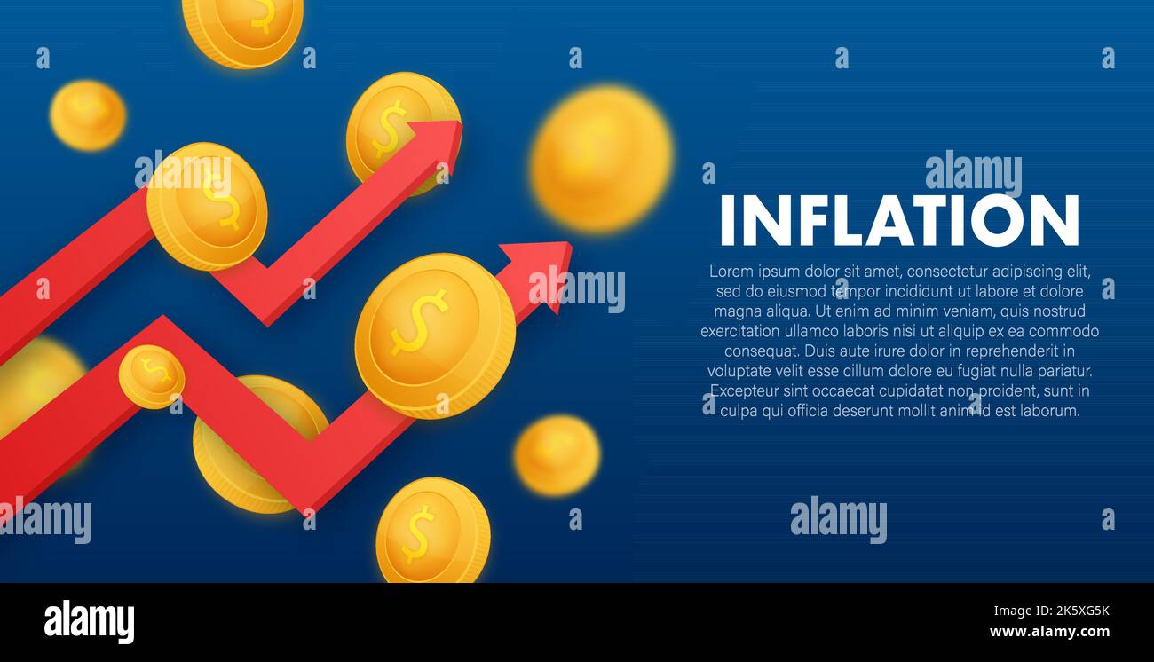 inflationary financial crisis. Inflation estimator or gauge. Vector ...