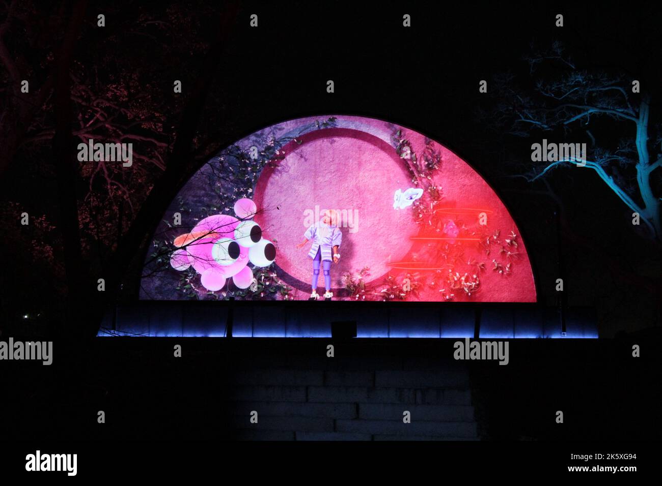 Osaka castle lightshow hi-res stock photography and images - Alamy