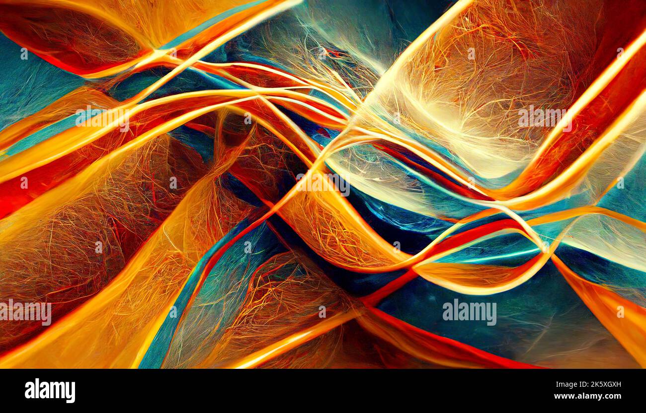 An abstract background in orange and blue colors for textures and ...