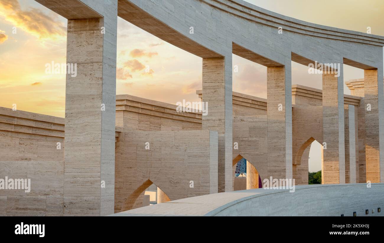 Doha, Qatar- October 10,2022: the unique Amphitheatre at Katara Stock ...