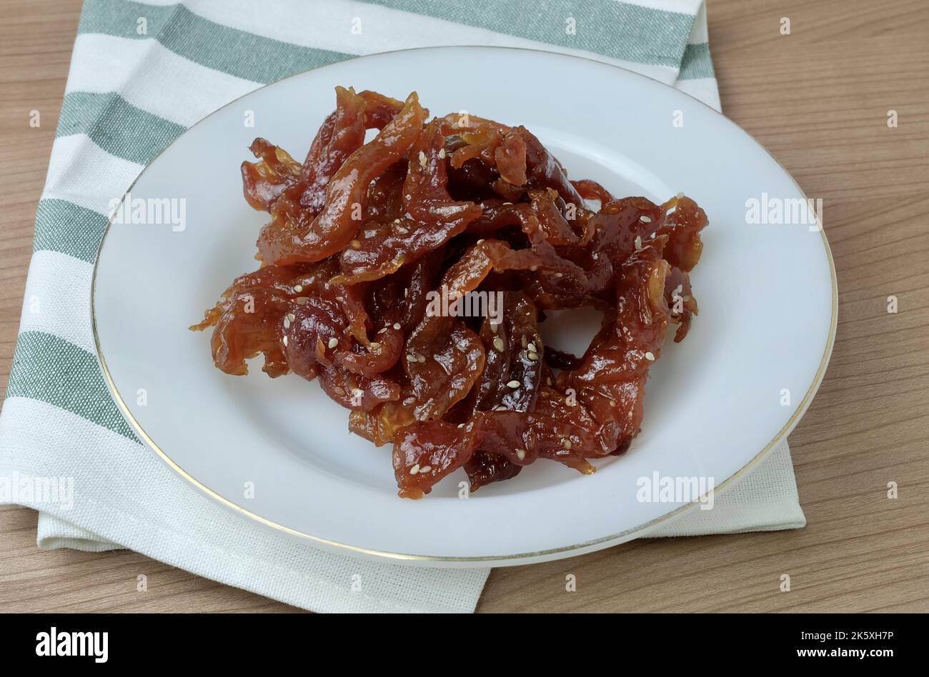 Delicious beef jerky deep hi-res stock photography and images - Alamy
