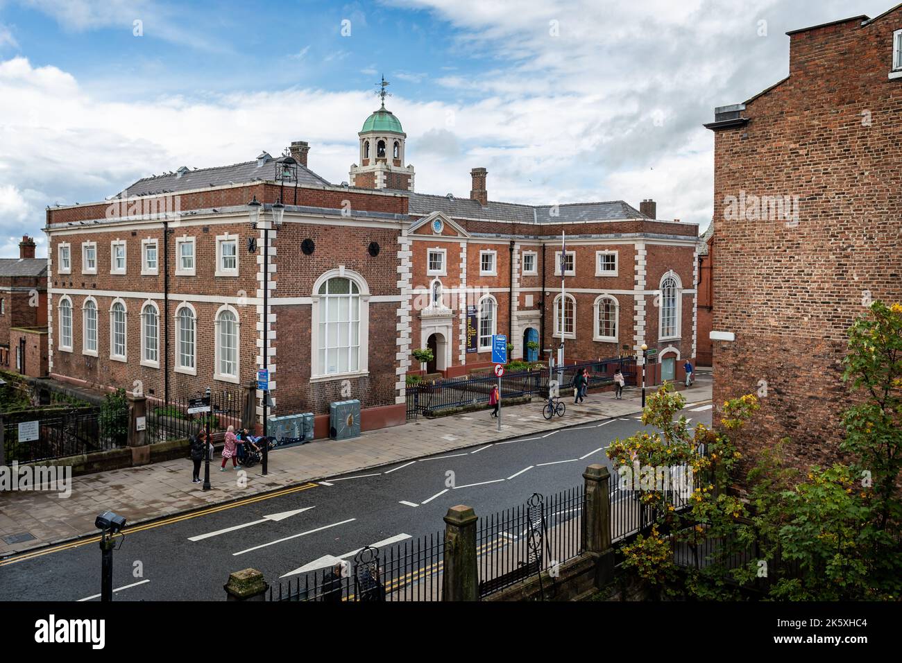 Historic Bluecoat Hospital school building in Chester, Cheshire, UK on ...