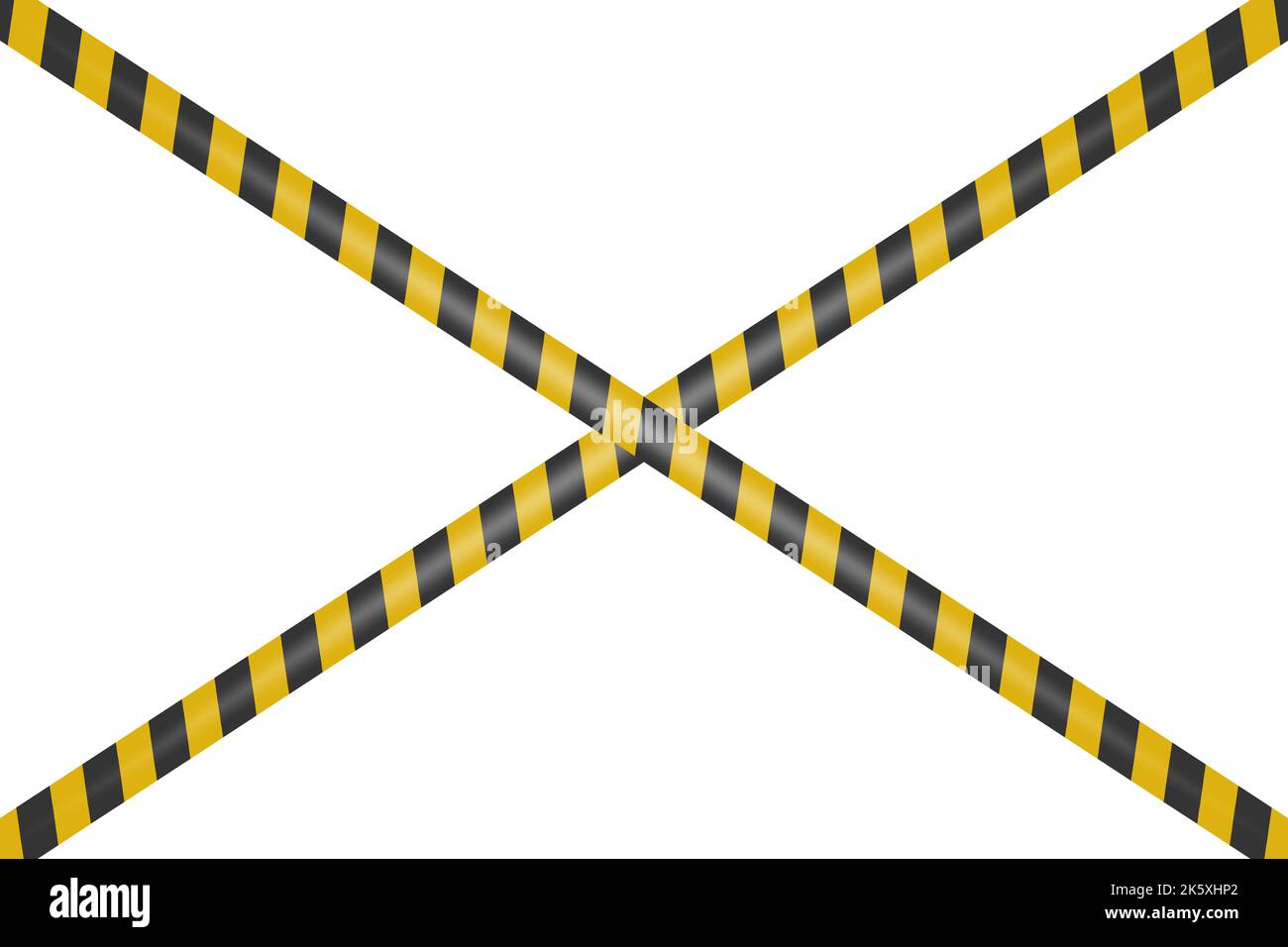 Vector Black and Yellow Warning, Danger Stop Tape Isolated on White ...