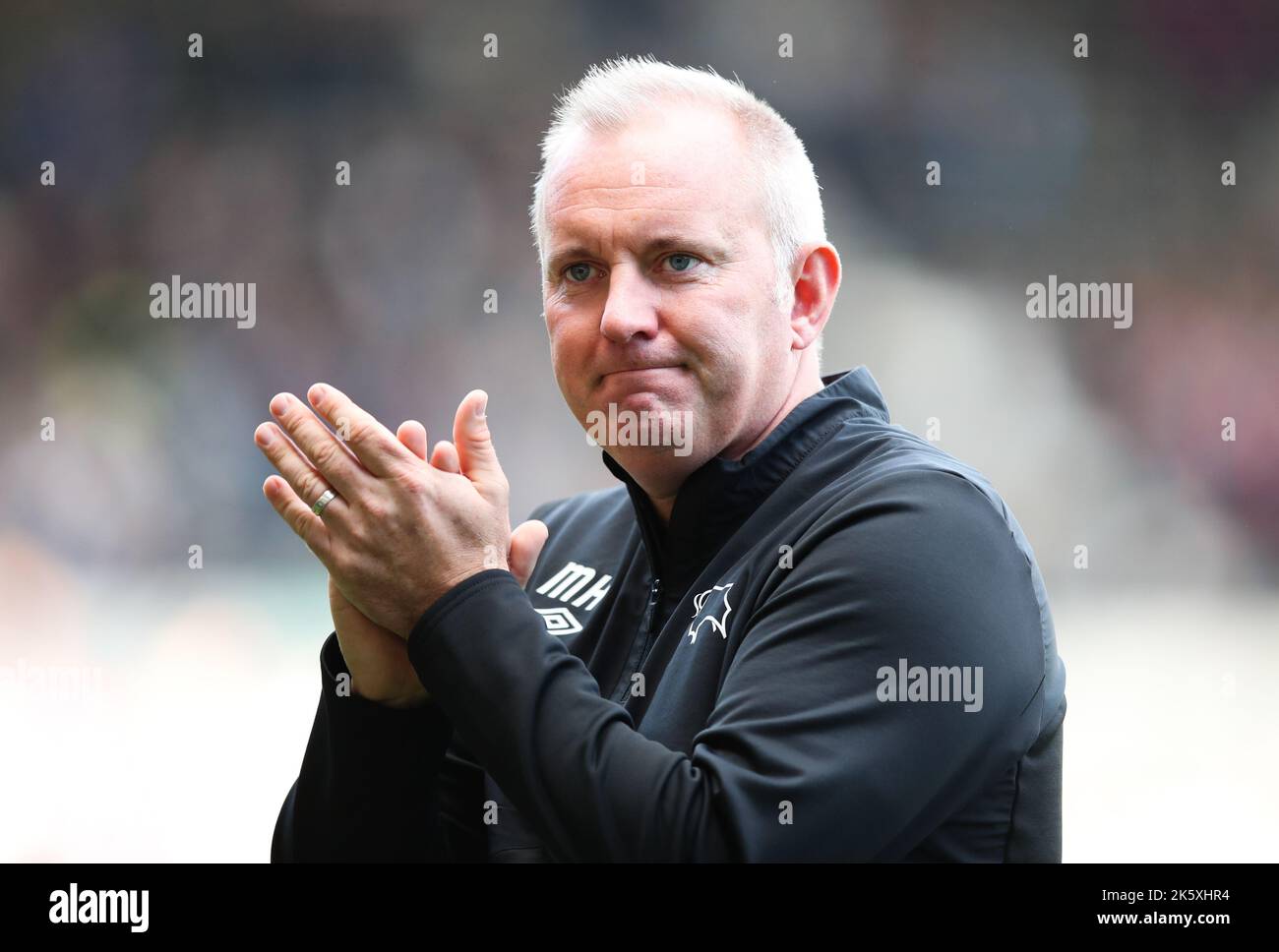 Derby County first team coach Matt Hamshaw during the Sky Bet League ...