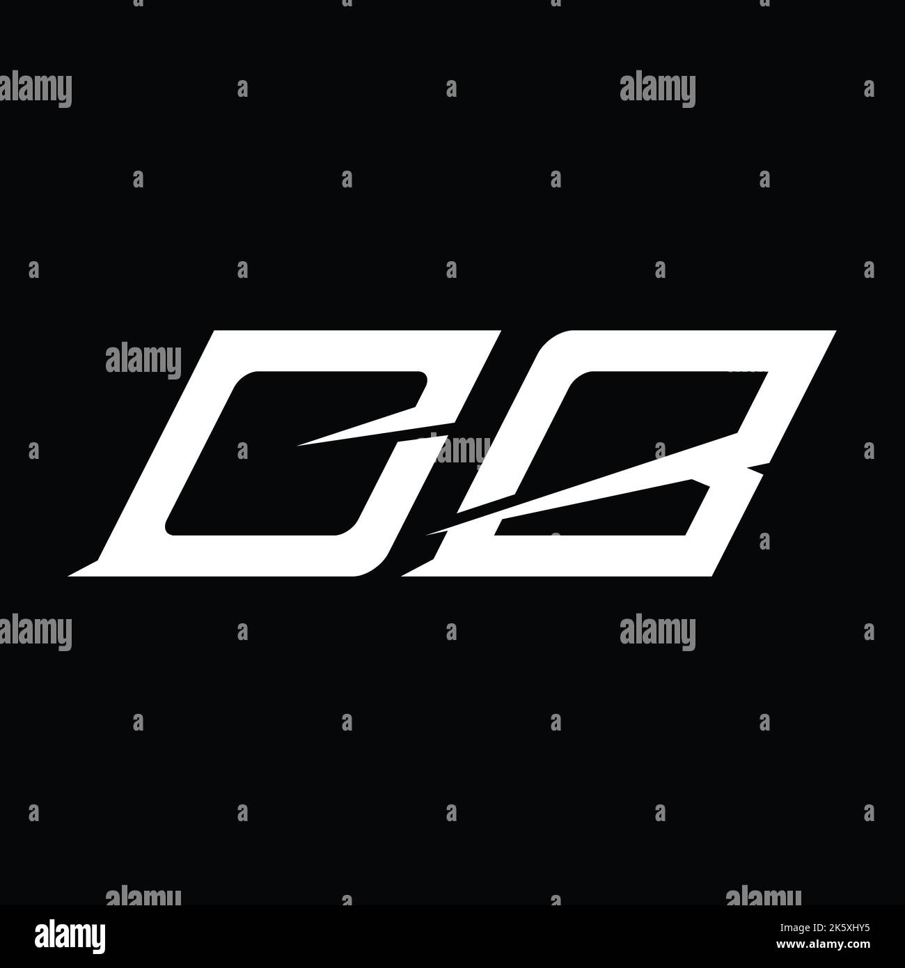 DB Logo monogram letter with slice style design template Stock Photo ...