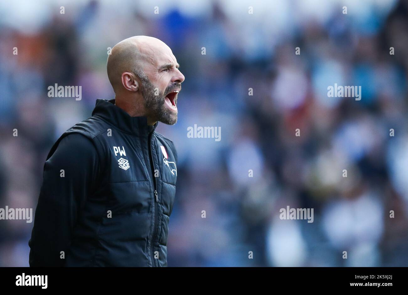 Derby County manager Paul Warne during the Sky Bet League One match at ...