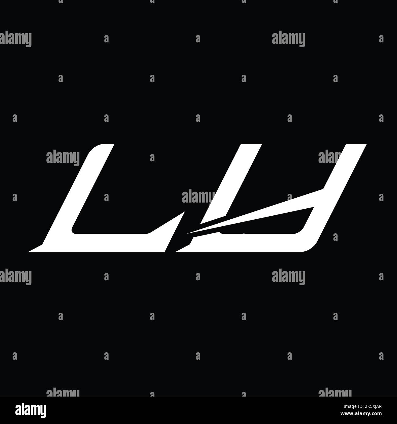 LY Logo monogram letter with slice style design template Stock Photo ...