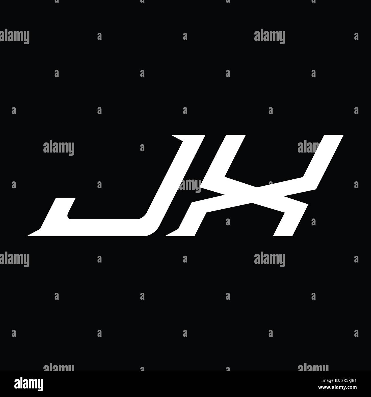 JX Logo monogram letter with slice style design template Stock Photo ...