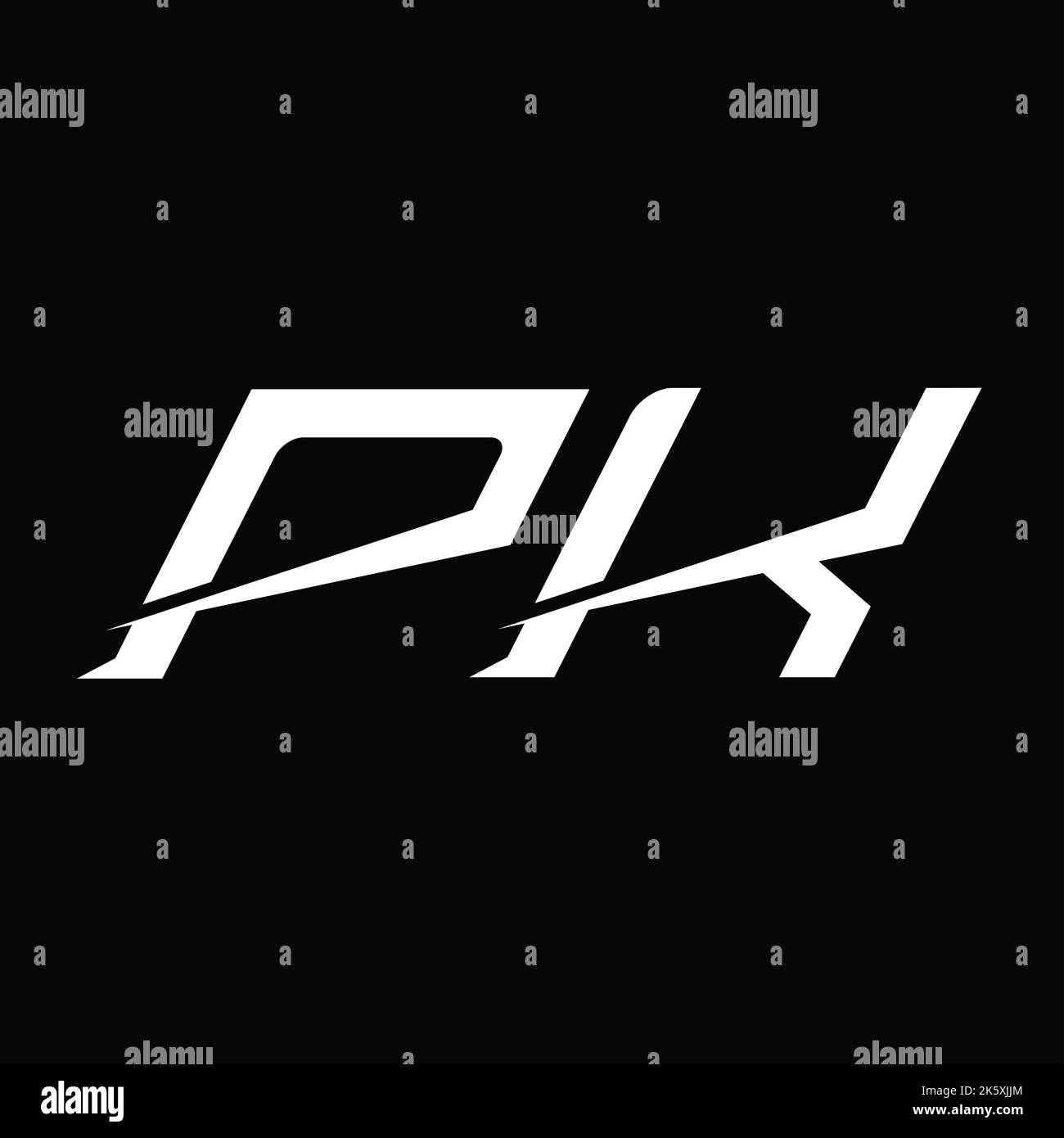 PK Logo monogram letter with slice style design template Stock Photo ... PK Logo monogram letter with slice style design template Stock Photo ...