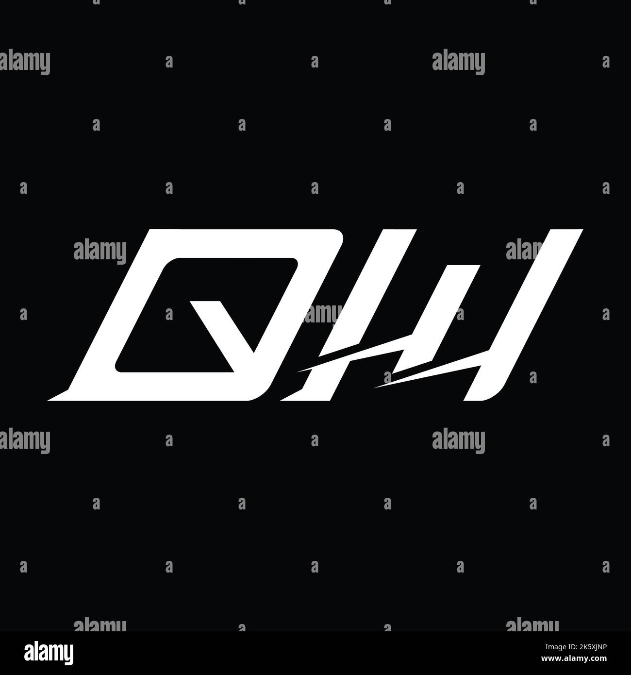 Letter qw logo hi-res stock photography and images - Alamy