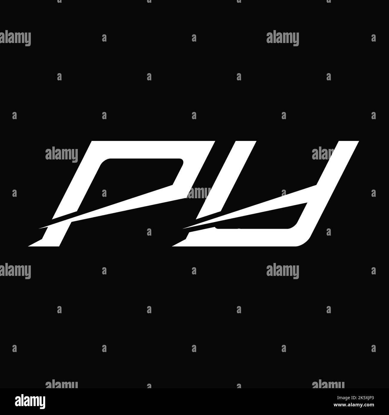 PY Logo monogram letter with slice style design template Stock Photo ... PY Logo monogram letter with slice style design template Stock Photo ...