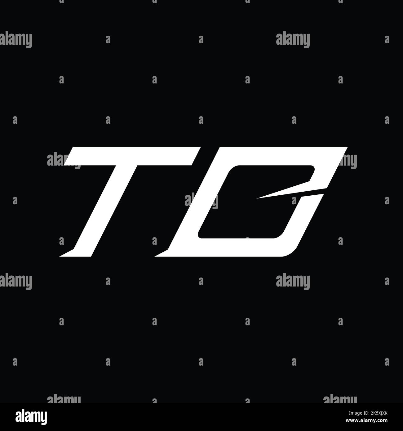 TD Logo monogram letter with slice style design template Stock Photo ...