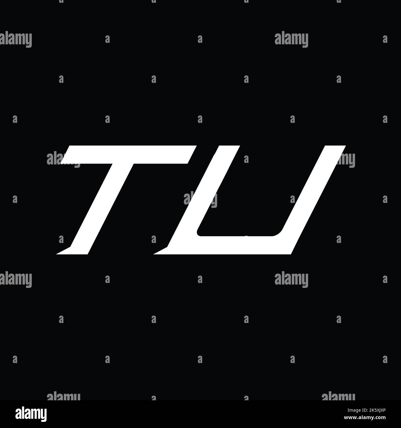TU Logo monogram letter with slice style design template Stock Photo ...