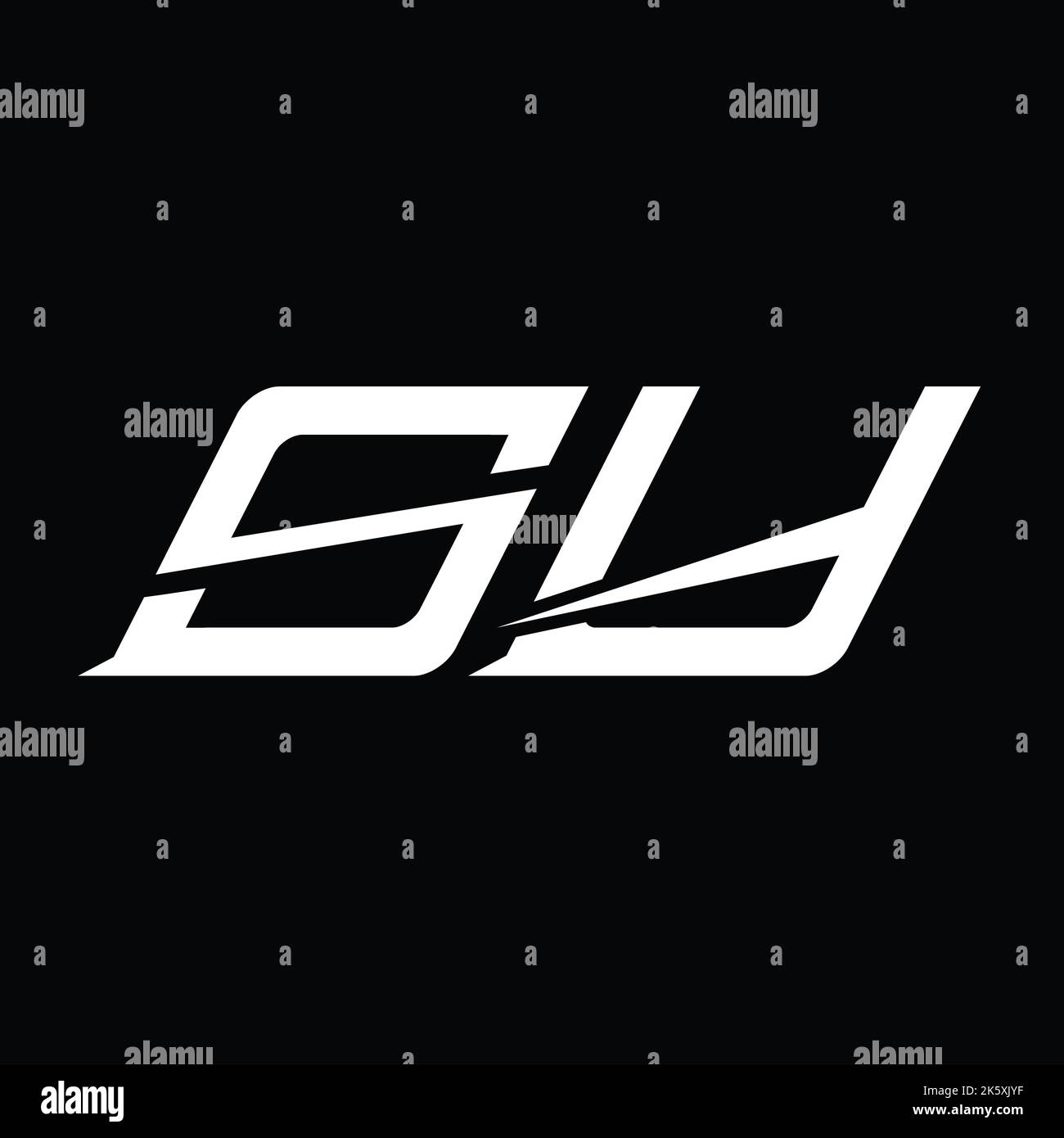 SY Logo monogram letter with slice style design template Stock Photo ...