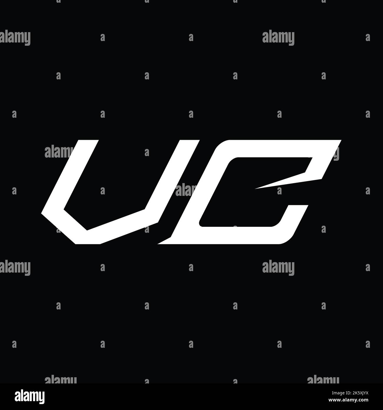 VC Logo monogram letter with slice style design template Stock Photo ... VC Logo monogram letter with slice style design template Stock Photo ...