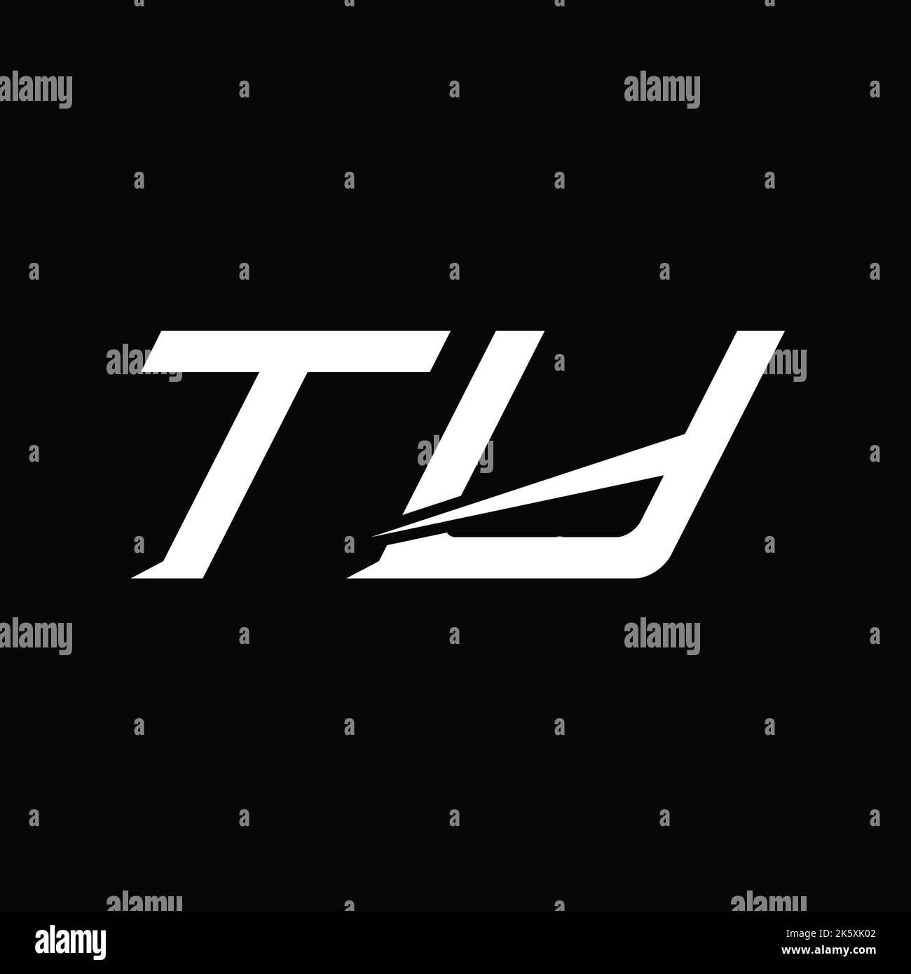 TY Logo monogram letter with slice style design template Stock Photo ...