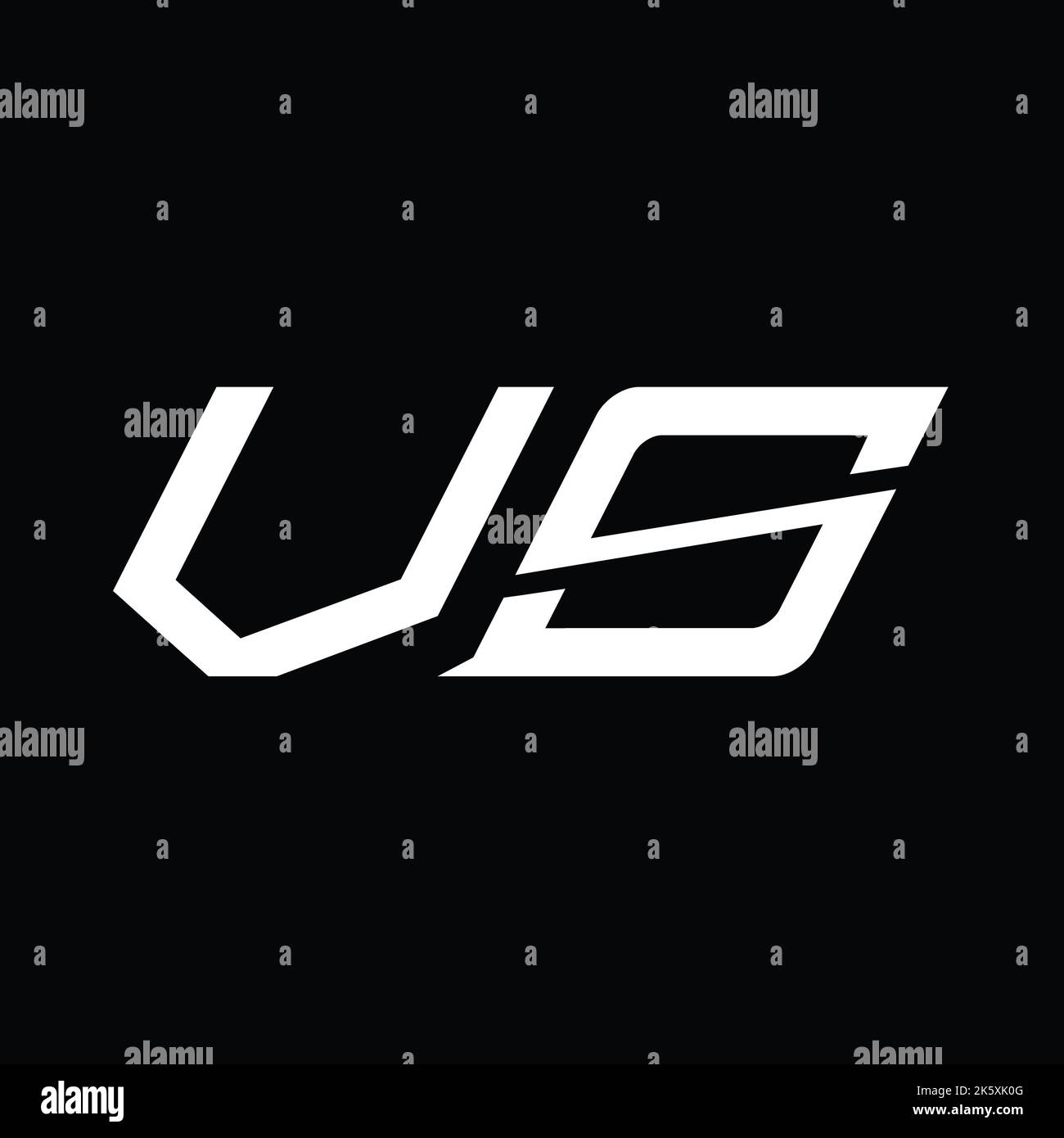 VS Logo monogram letter with slice style design template Stock Photo ...