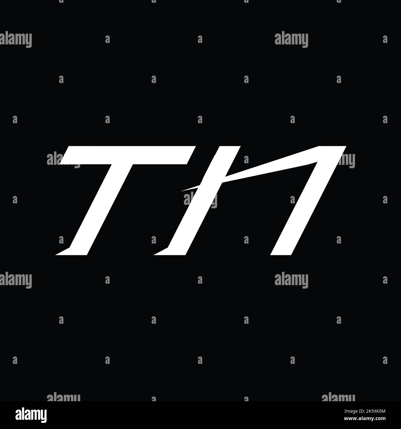 TN Logo monogram letter with slice style design template Stock Photo ...