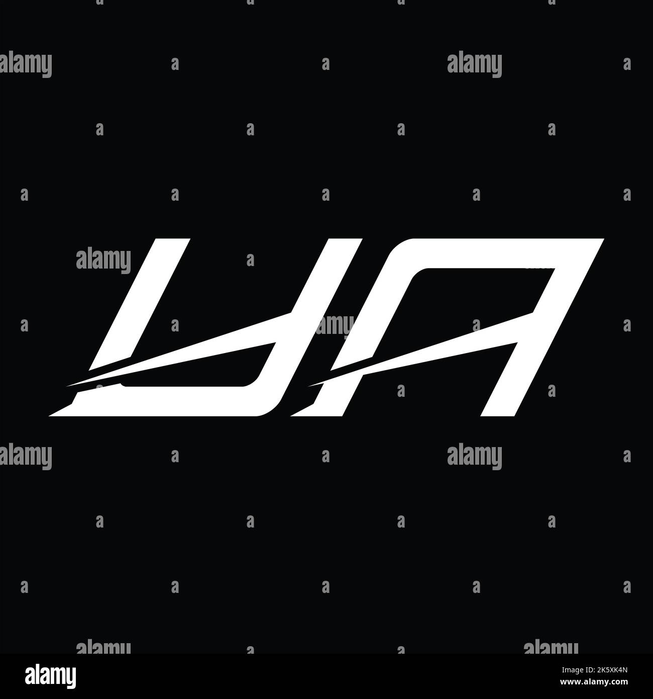 YA Logo monogram letter with slice style design template Stock Photo ...