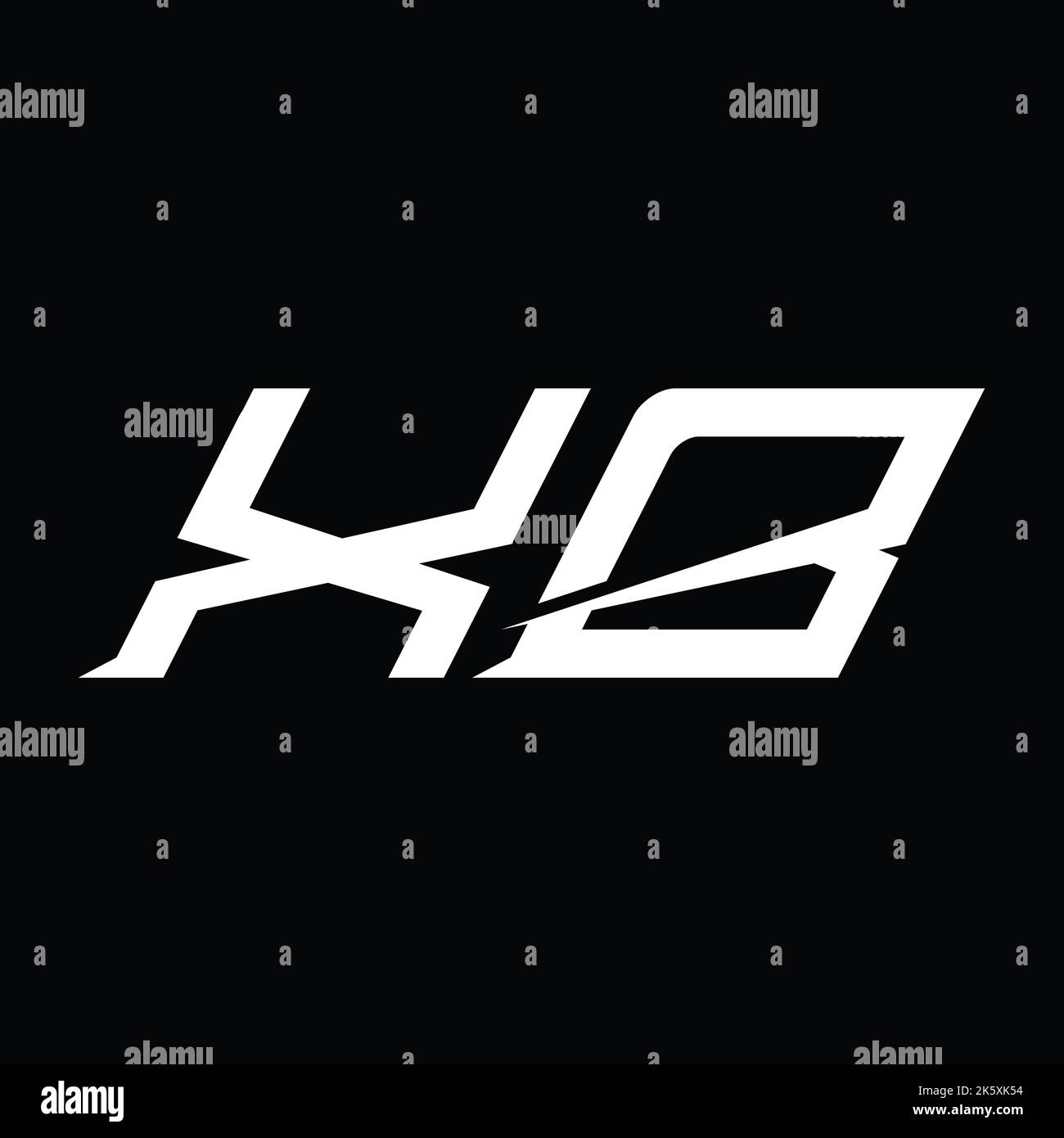 XB Logo monogram letter with slice style design template Stock Photo ...