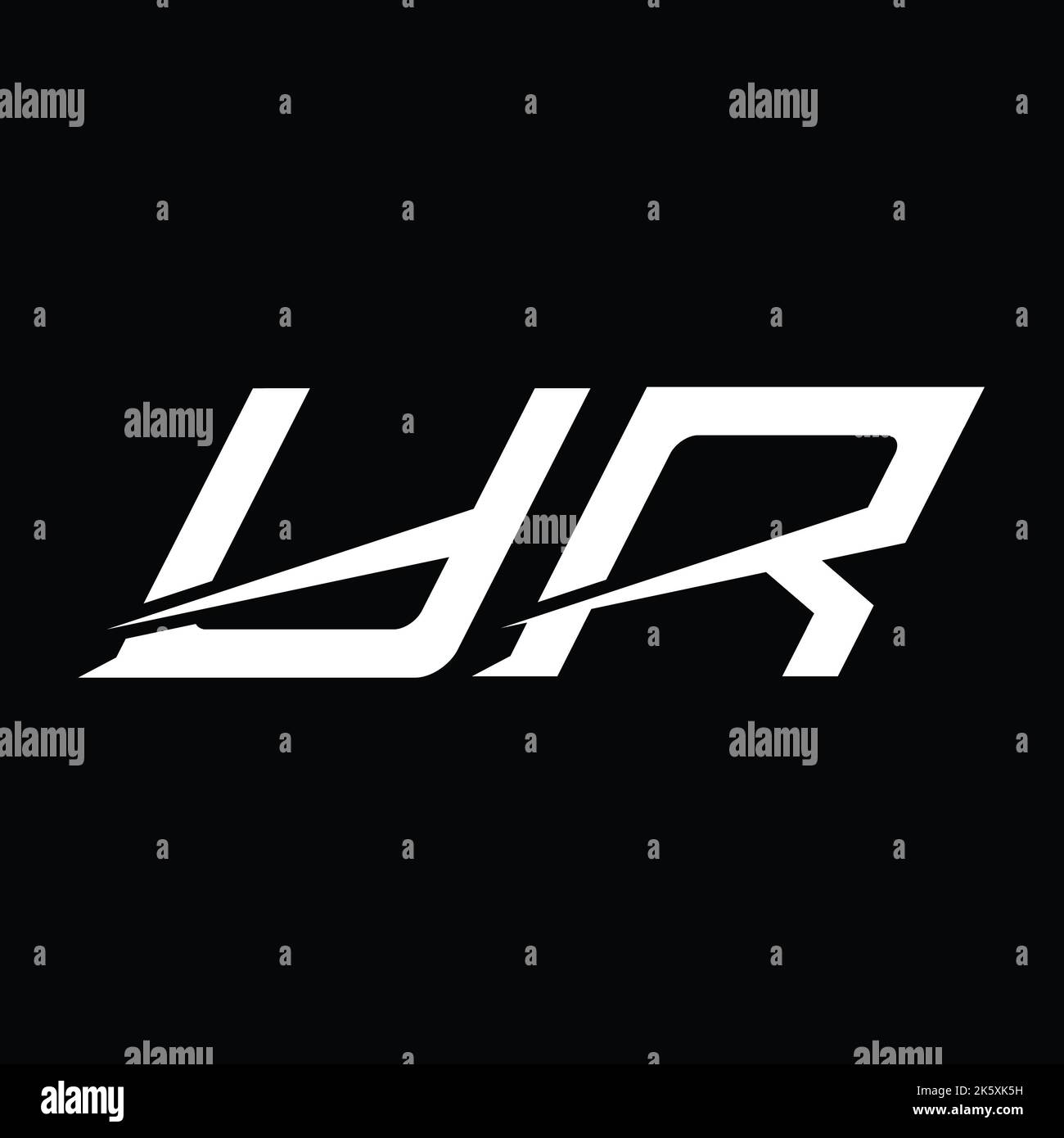 YR Logo monogram letter with slice style design template Stock Photo ...