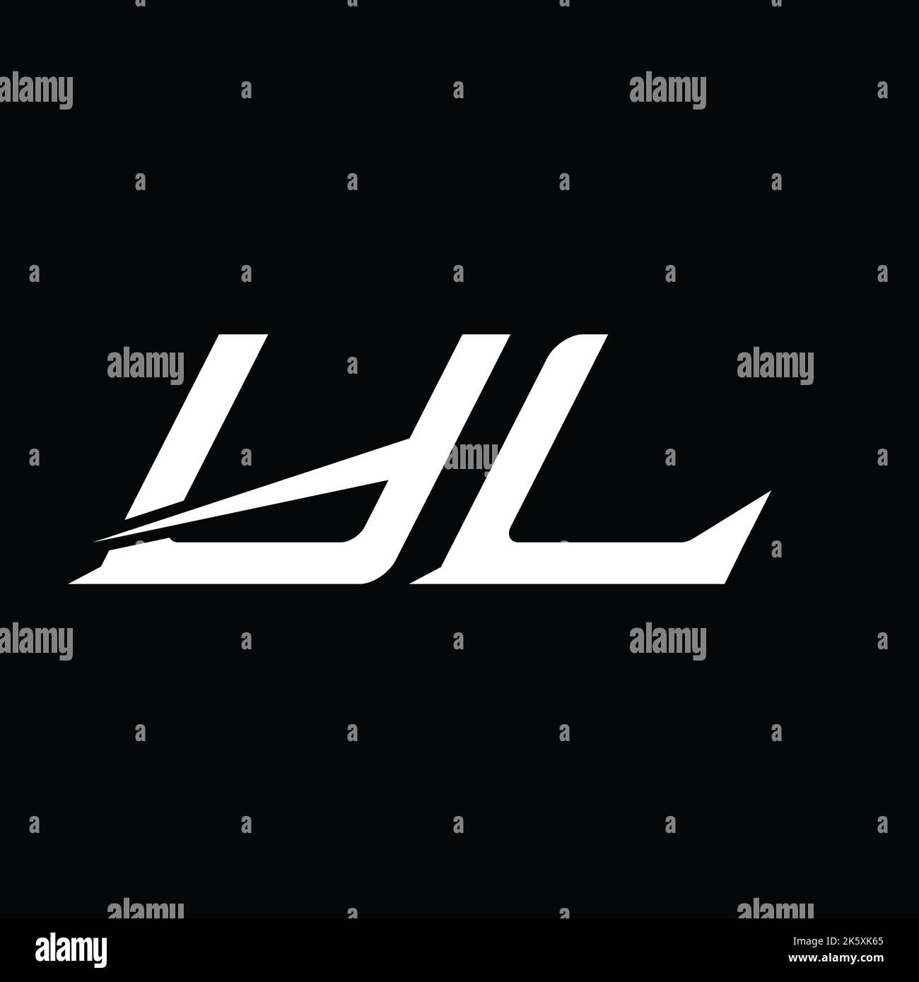 YL Logo monogram letter with slice style design template Stock Photo ...