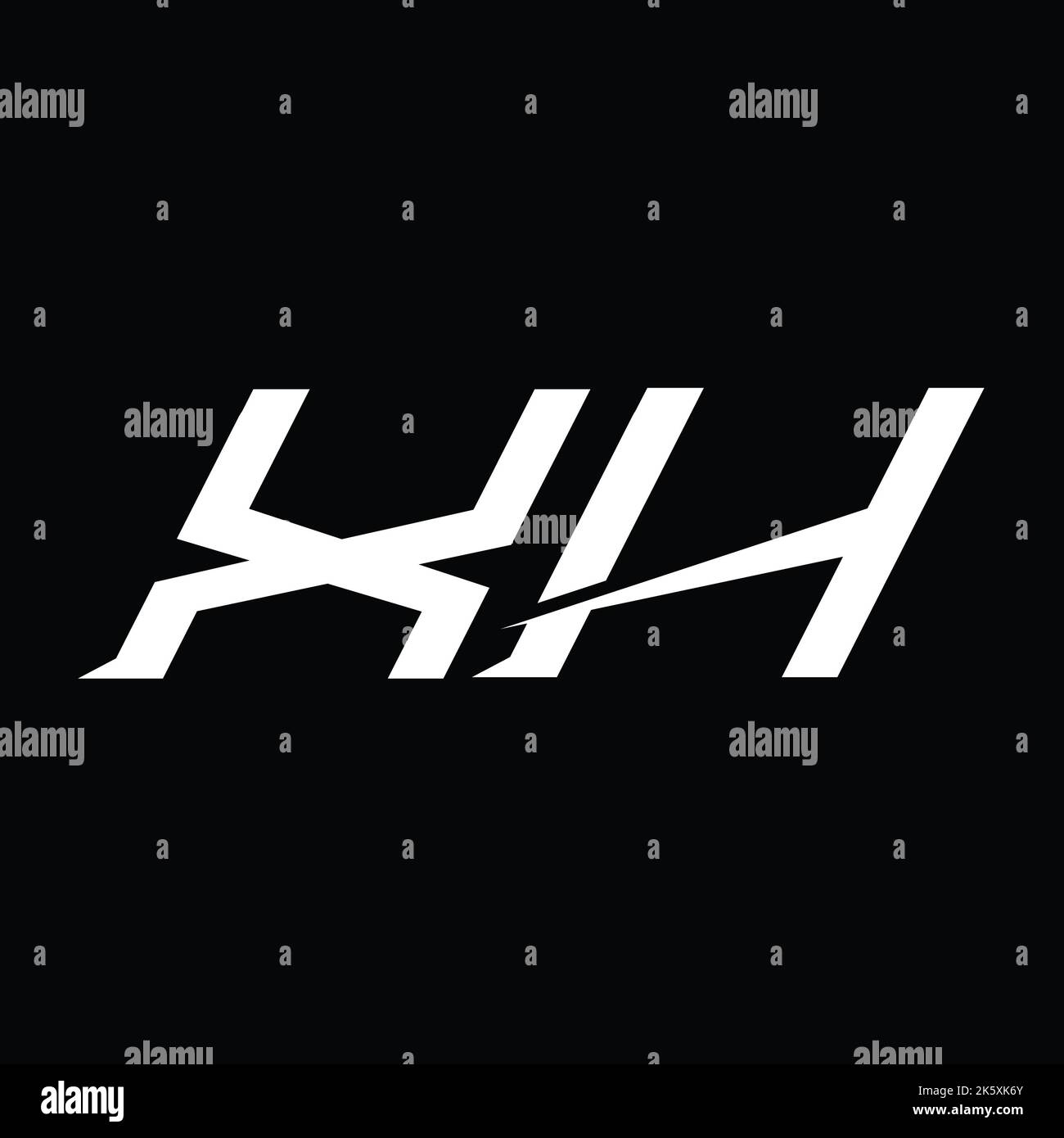 Letter xh logo hi-res stock photography and images - Alamy