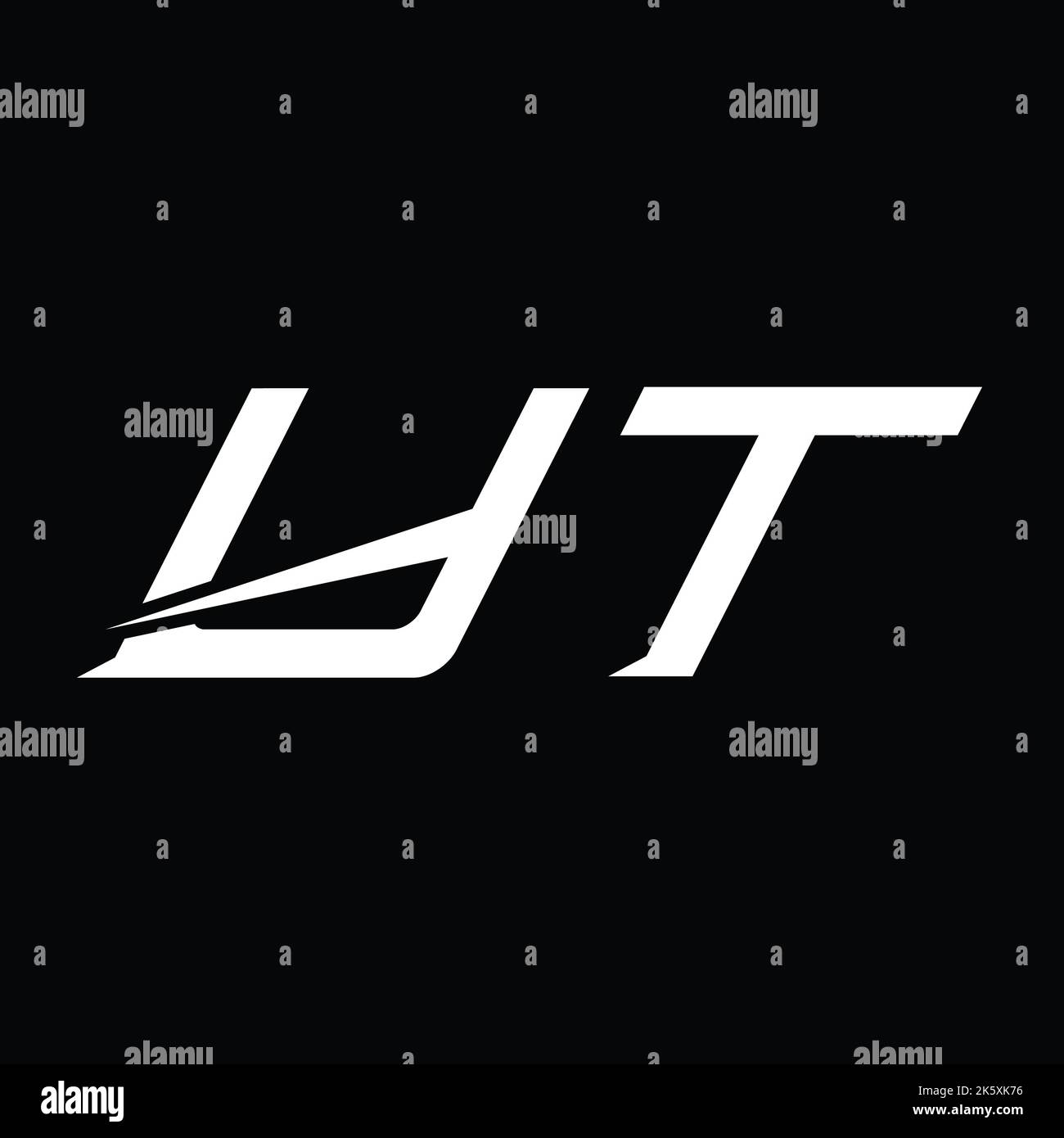 YT Logo monogram letter with slice style design template Stock Photo ...