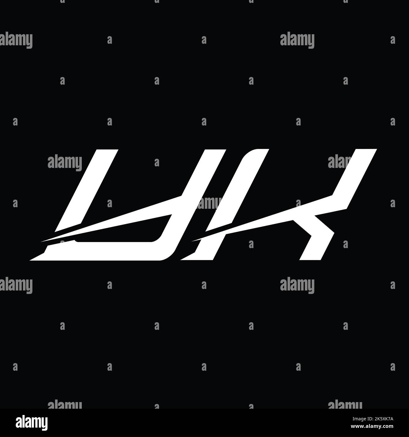 YK Logo monogram letter with slice style design template Stock Photo ...