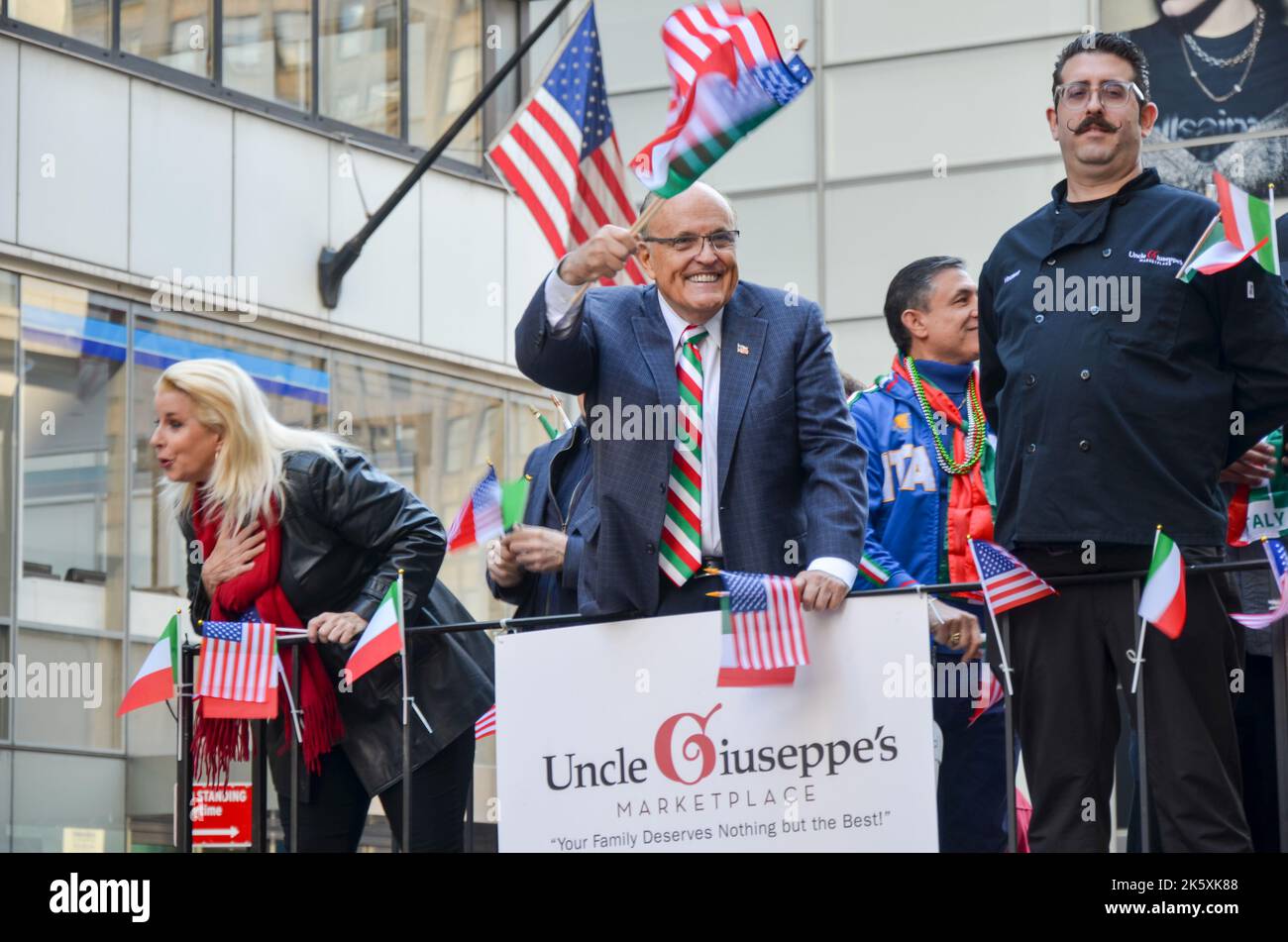 New York City, United States. 10th OCT, 2022. Italian New Yorkers are ...
