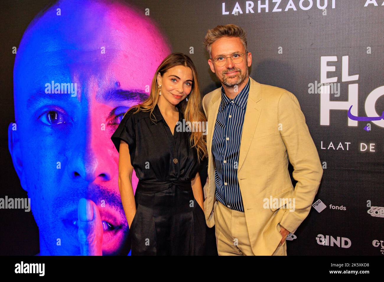 2022-10-10 19:52:14 AMSTERDAM - Georgina Verbaan and Patrick Martens on ...