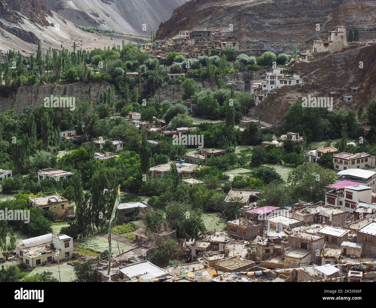 Ancient Buddhist rock monastery Skurbuchan Gonpa, Himalayas, North ...