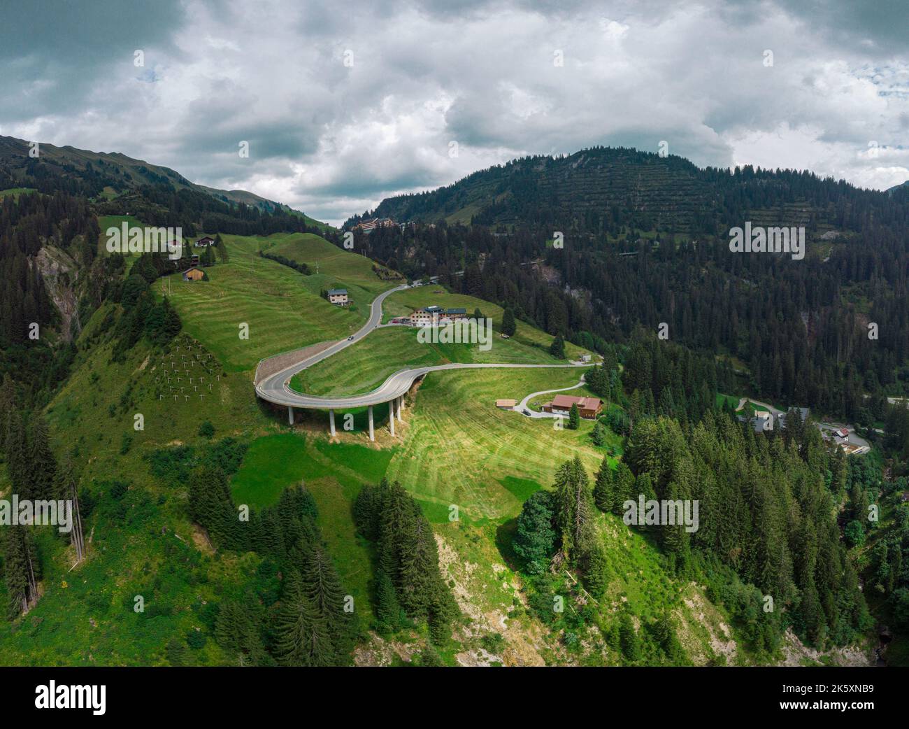 Beautiful austrian valley with village of Oberboden close to a nice ...