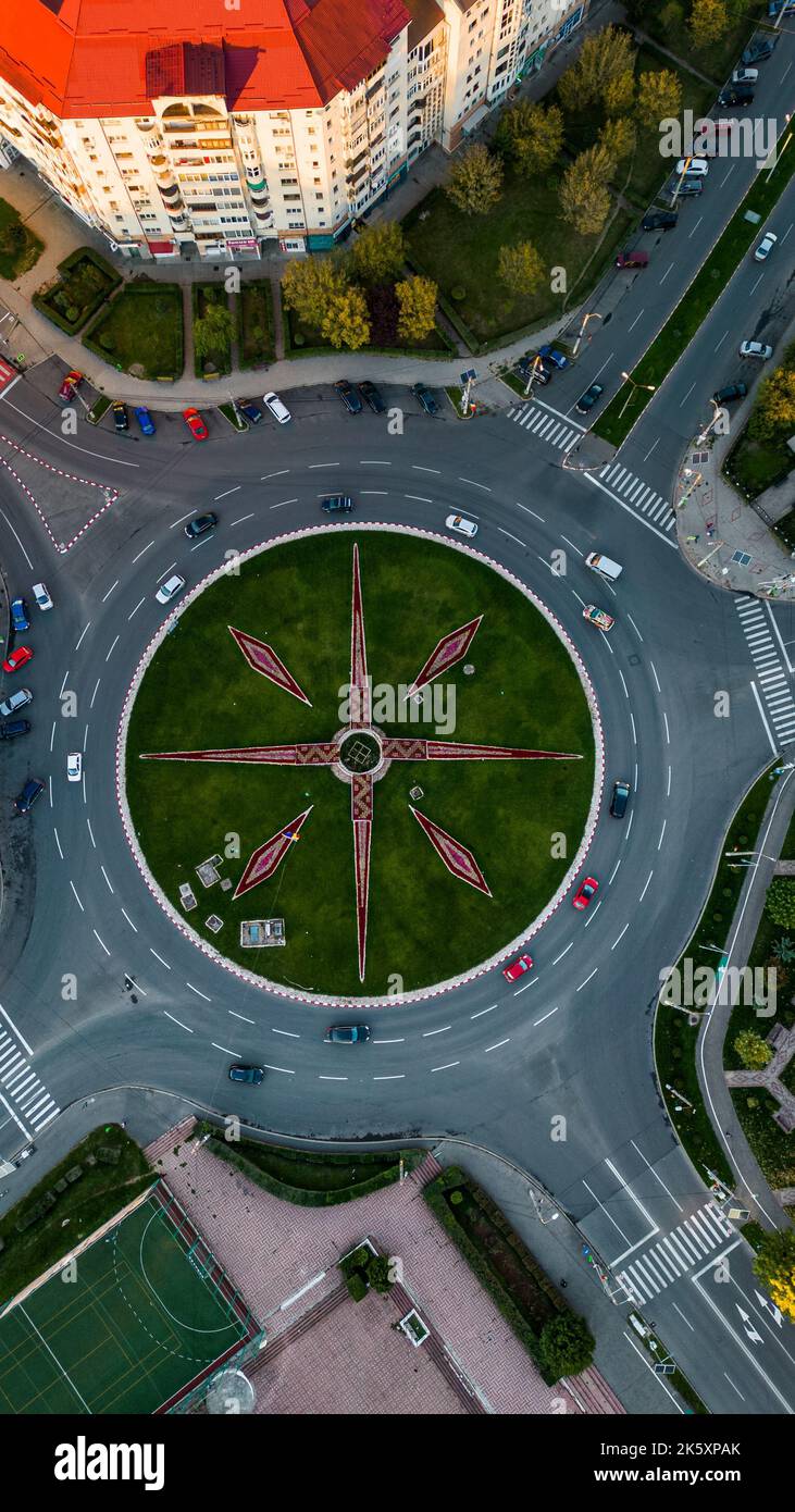 Aerial shot road in romania hi-res stock photography and images - Alamy