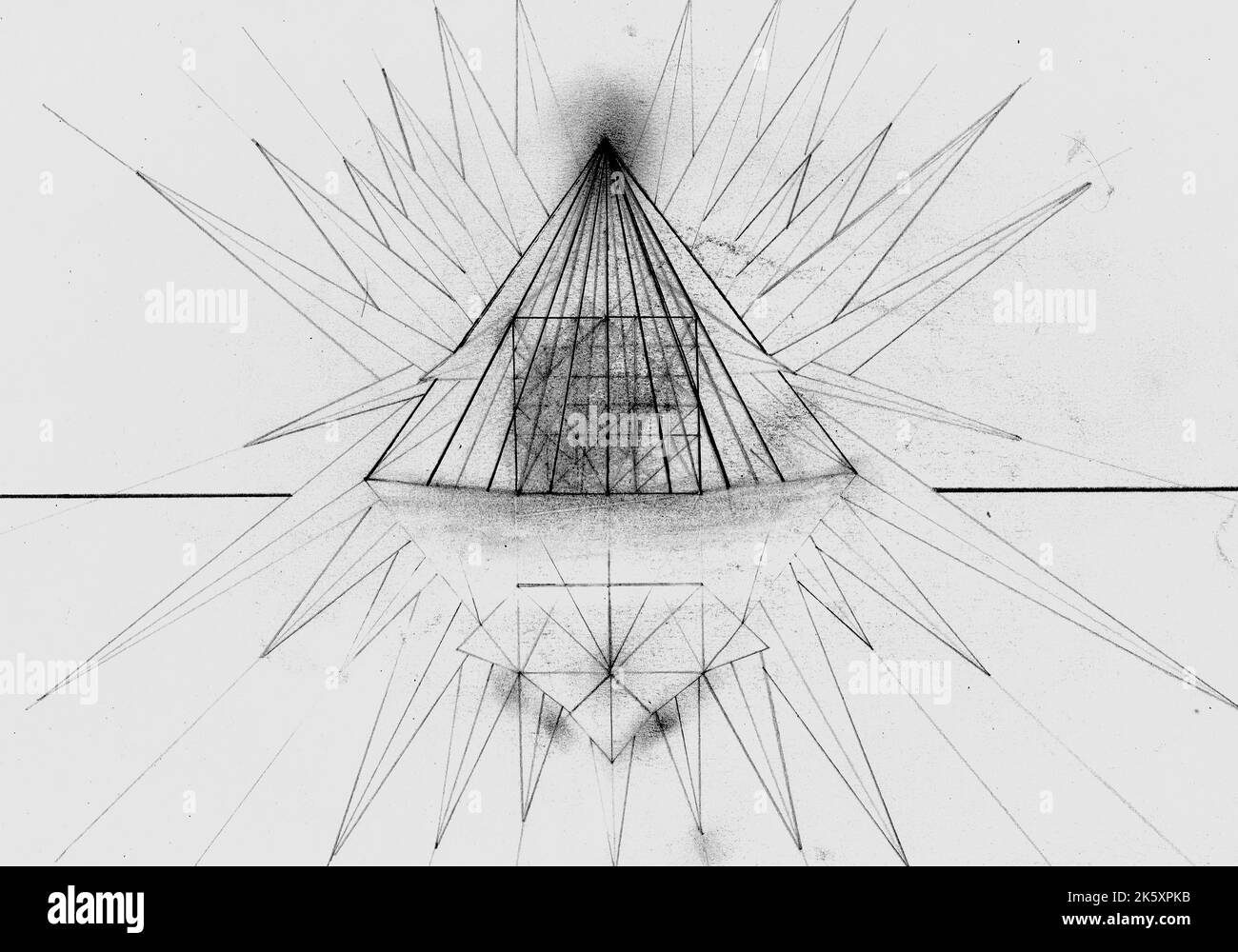 Drawing triangle hi-res stock photography and images - Alamy