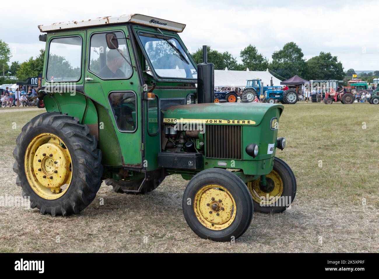 Ilminster.Somerset.United Kingdom.August 21st 2022.A John Deere 1020 ...