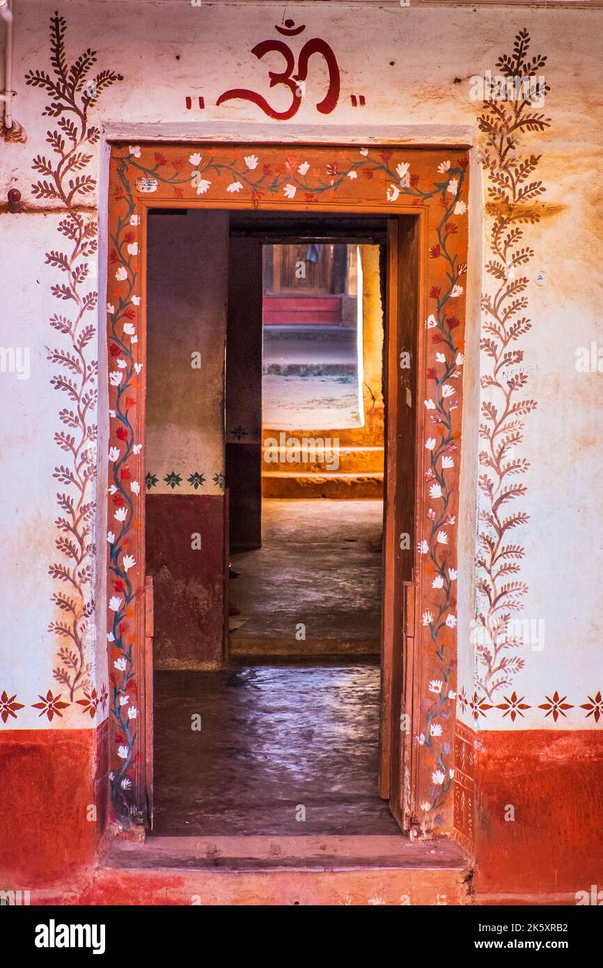 Doors within doors in the Indian town of Gokarna Stock Photo - Alamy