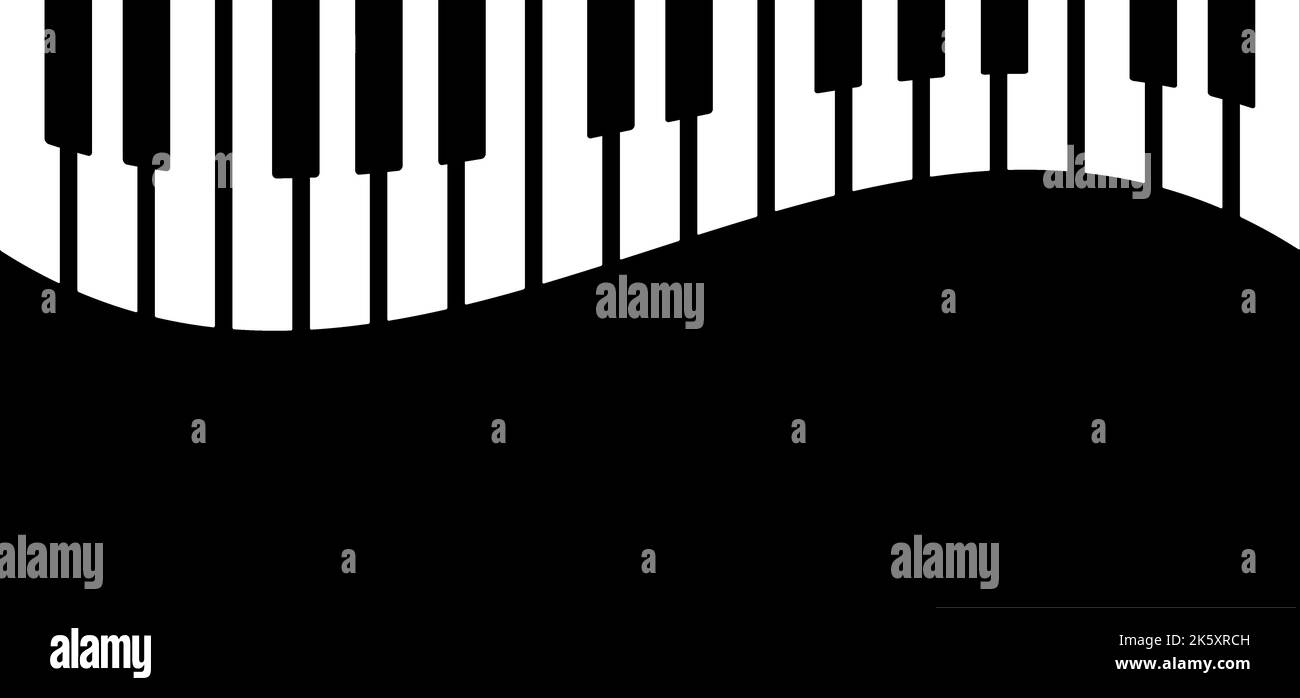 World piano day. Keyboard keys instrument sign. Music notes wave ...
