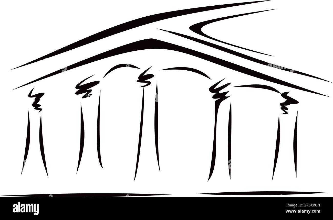 Famous temple Acropolis in Athens Stock Vector Image & Art - Alamy