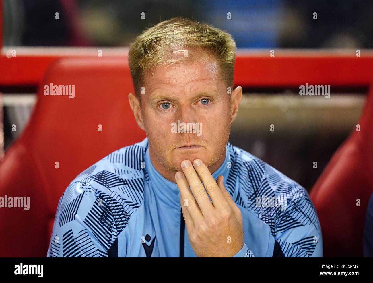 Nottingham Forest assistant manager Alan Tate during the Premier League ...