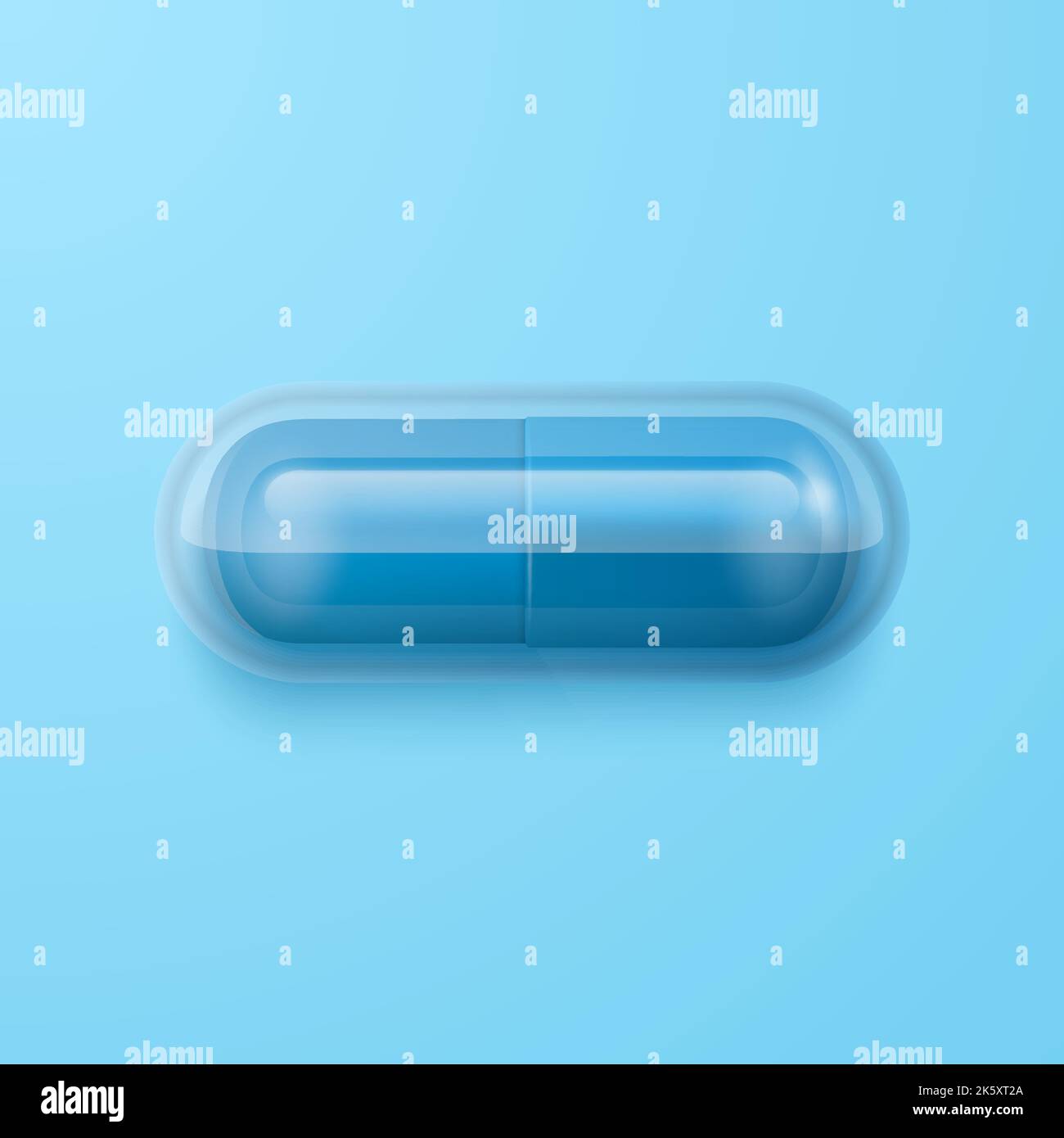 Vector 3d Realistic Blue Pharmaceutical Medical Pill, Capsule, Tablet ...