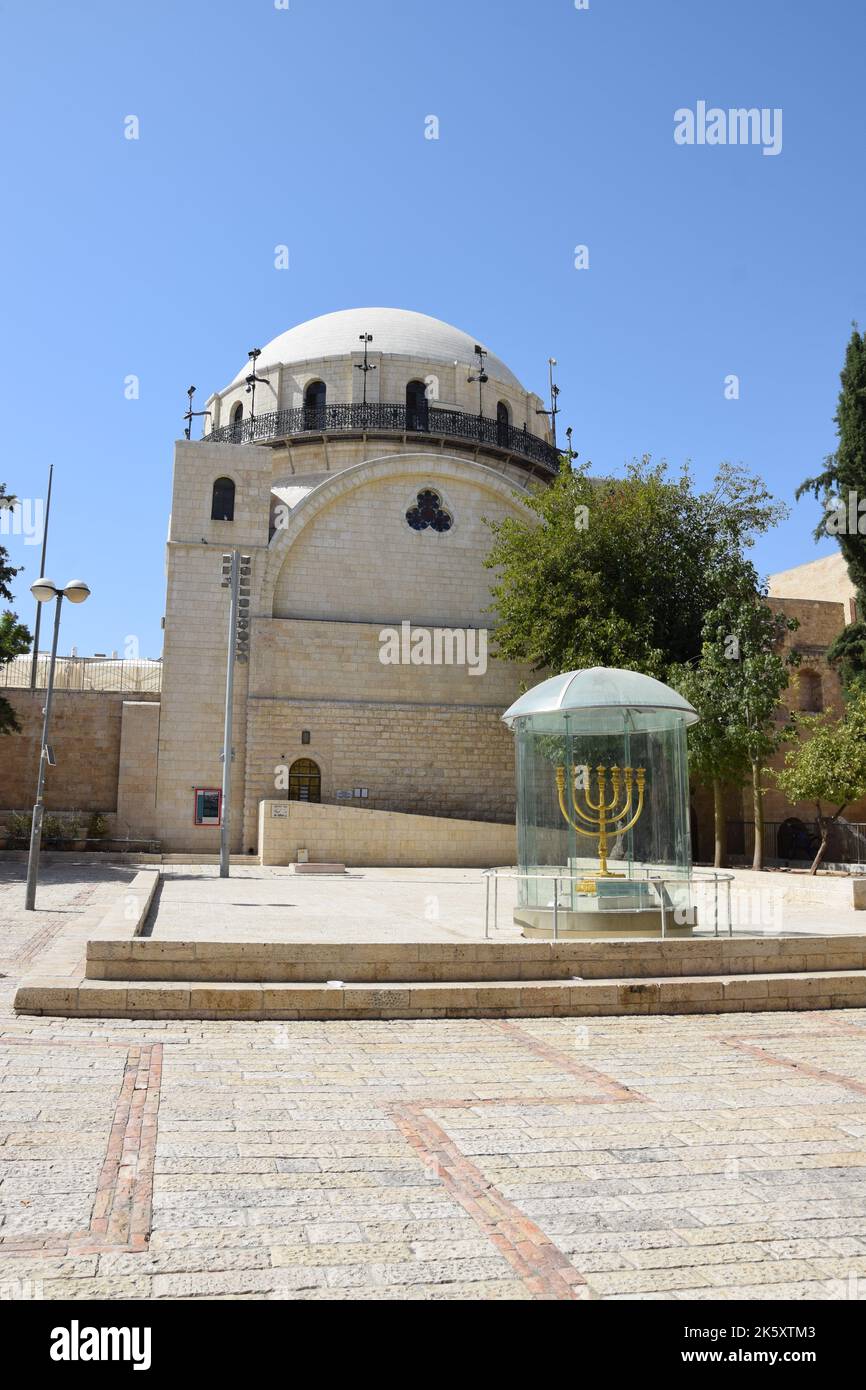 Hurva Synagogue in the Jewish Quarter - Old City of Jerusalem during ...