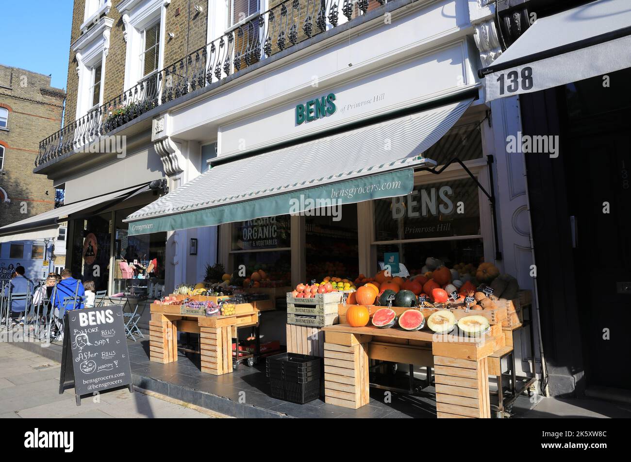 The upmarket village of Primrose Hill with independent stores along ...