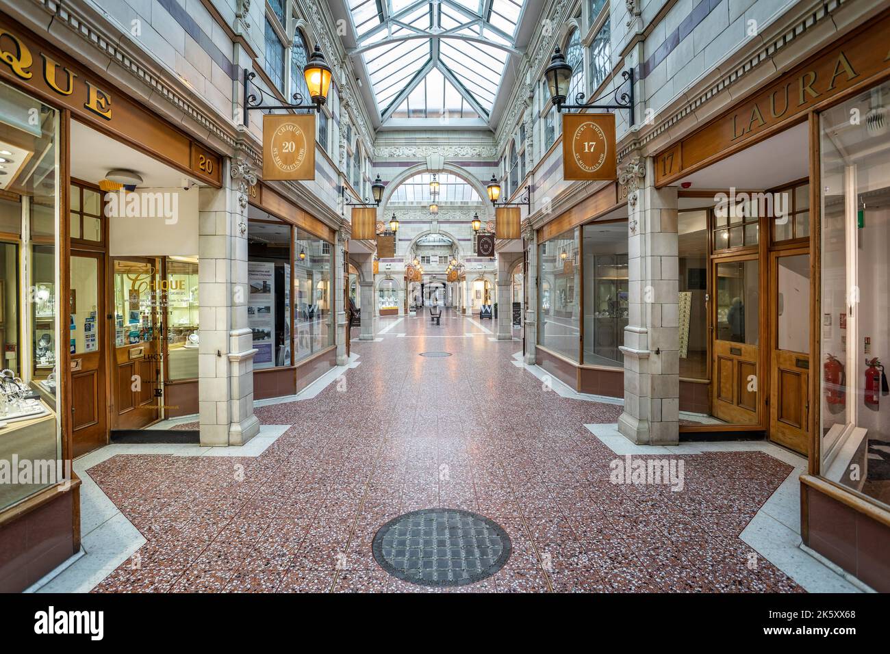 The interior of Grosvenor Shopping Mall in Chester City Centre ...