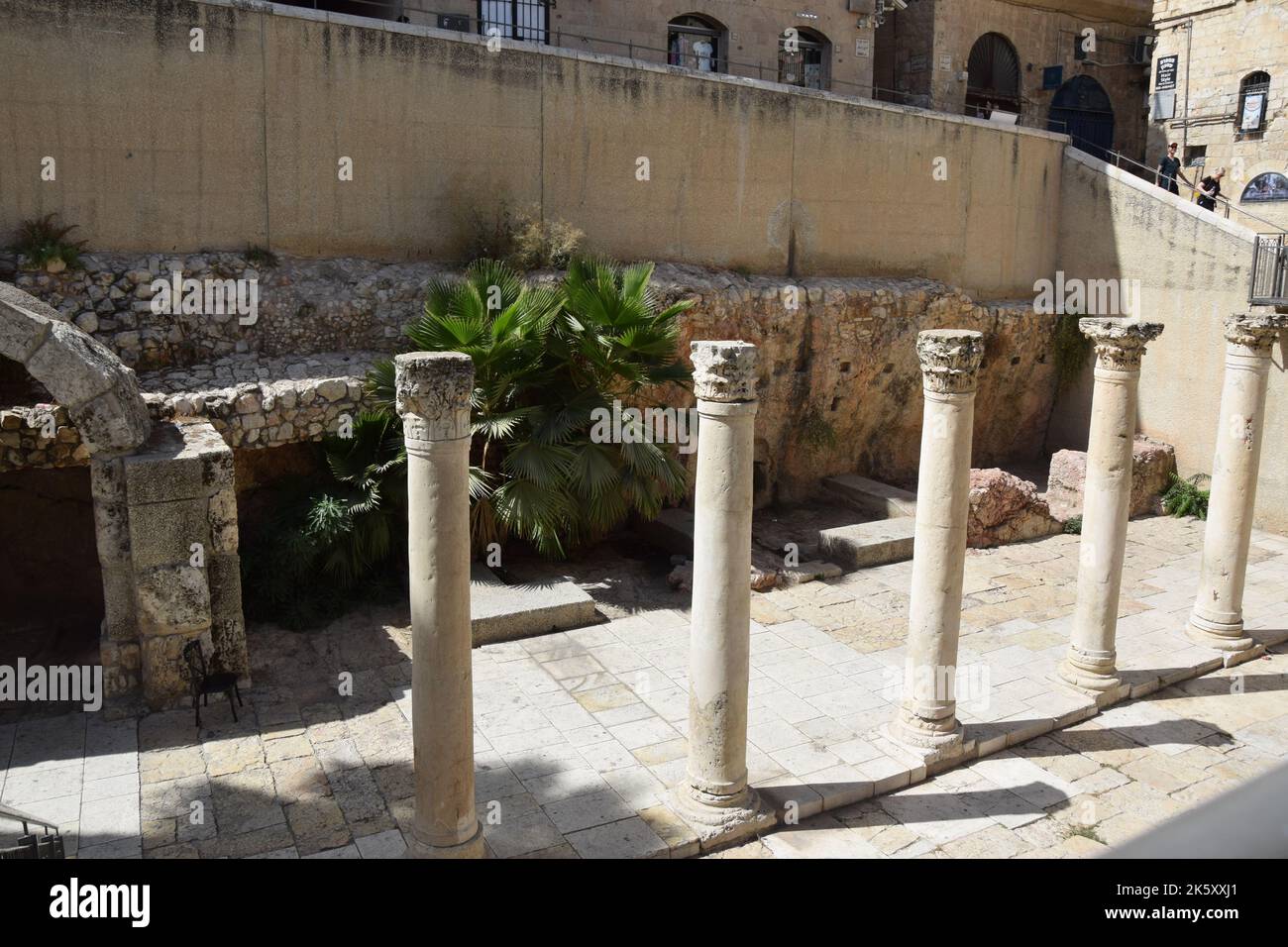 The Cardo of the Jewish Quarter in the Old City of Jerusalem during ...