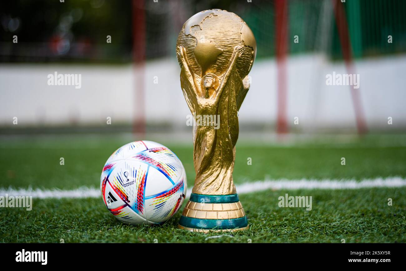September 3, 2022, Doha, Qatar. FIFA World Cup and official Adidas Al ...