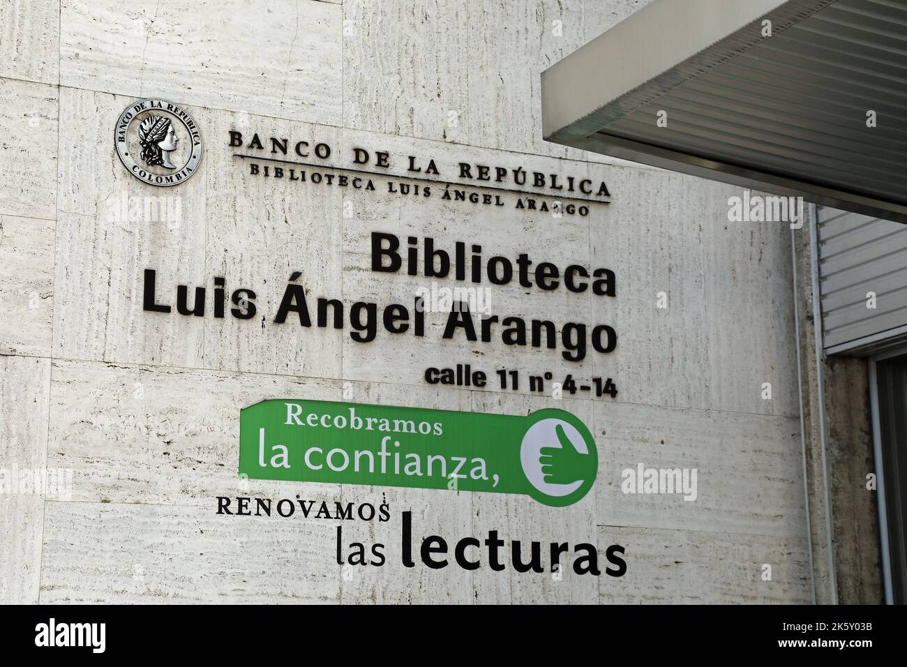Luis Angel Arango Library founded in 1958 in Bogota Stock Photo - Alamy