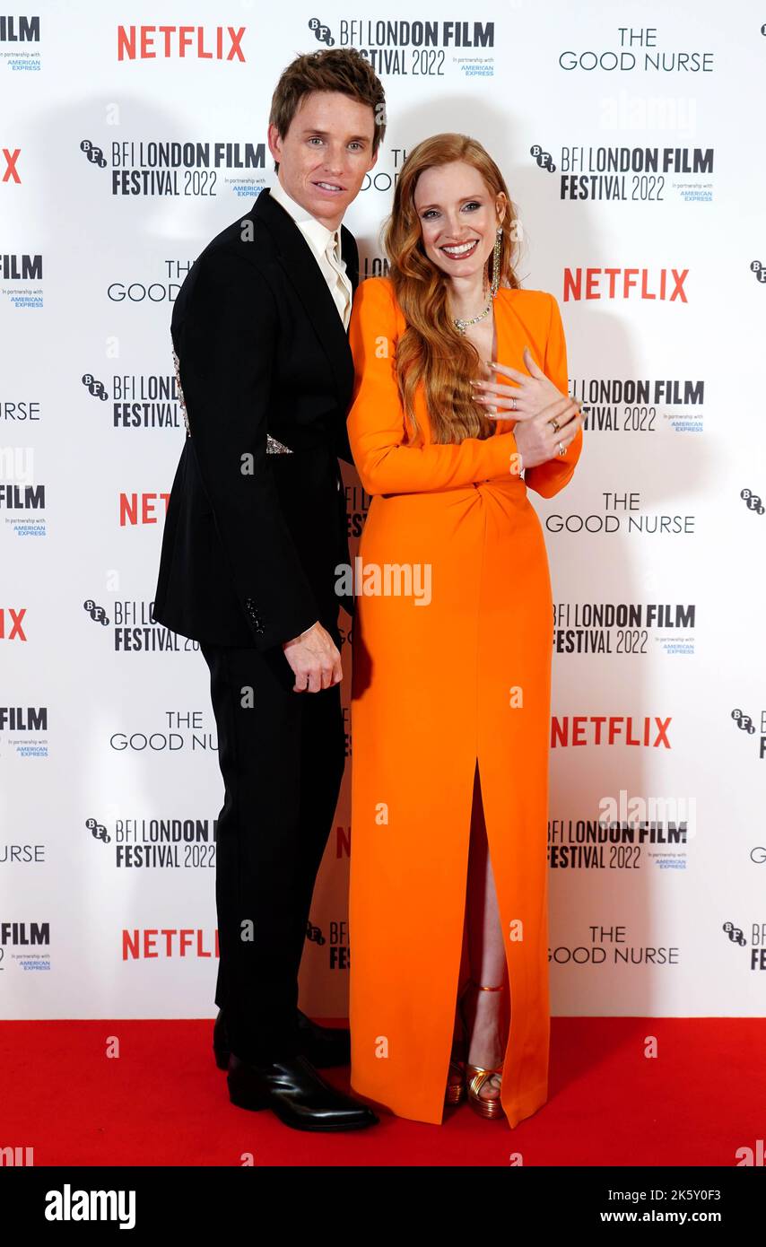 Eddie Redmayne and Jessica Chastain attending the UK premiere of The ...