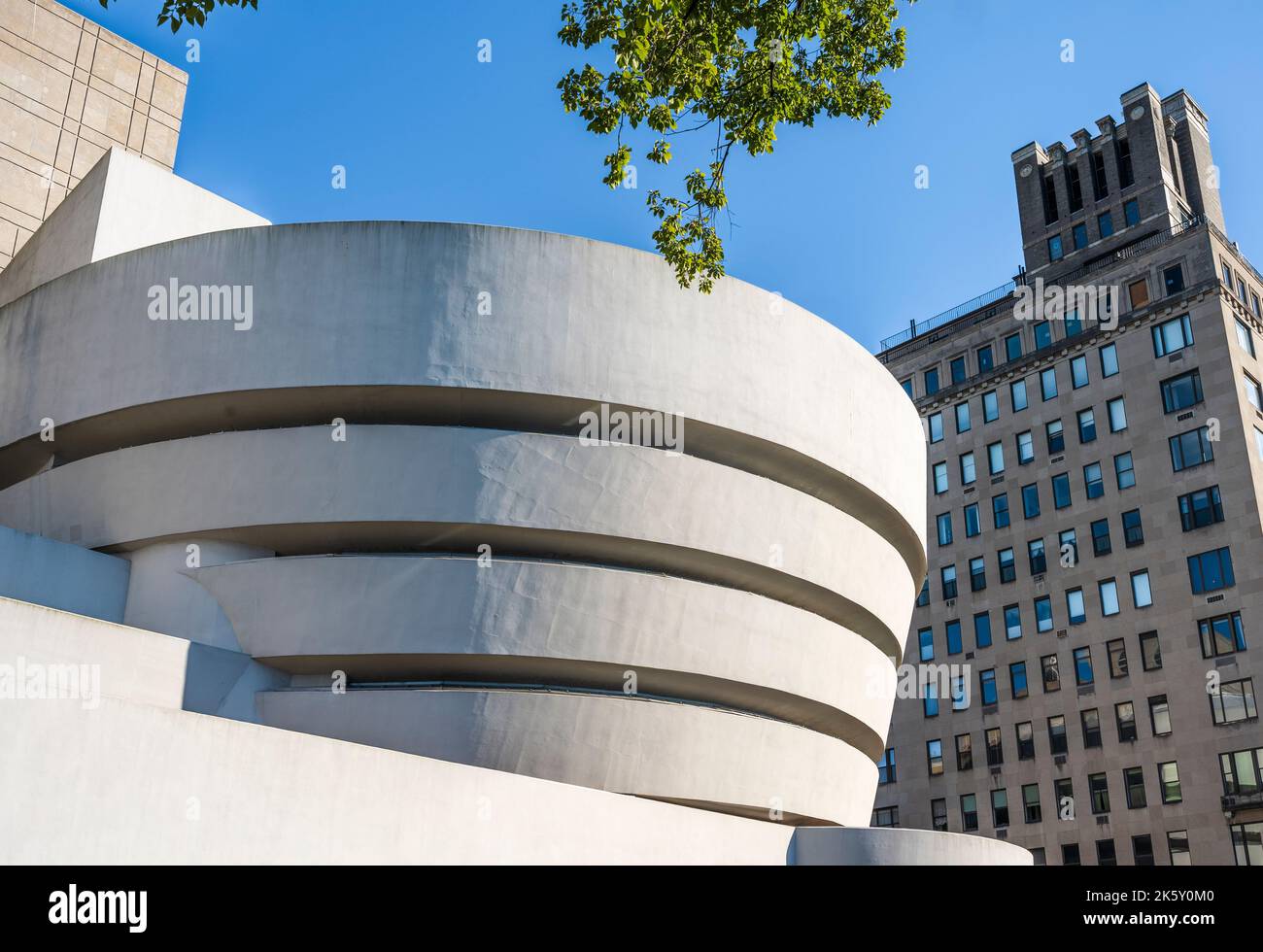 Exterior of Solomon R. Guggenheim Museum, contemporary art museum ...