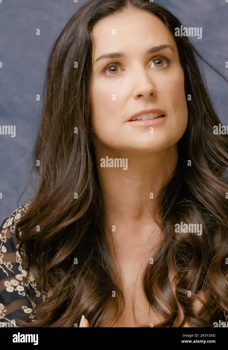 Retro celebrity portraits - Demi Moore, circa 2006. For Editorial Use ...